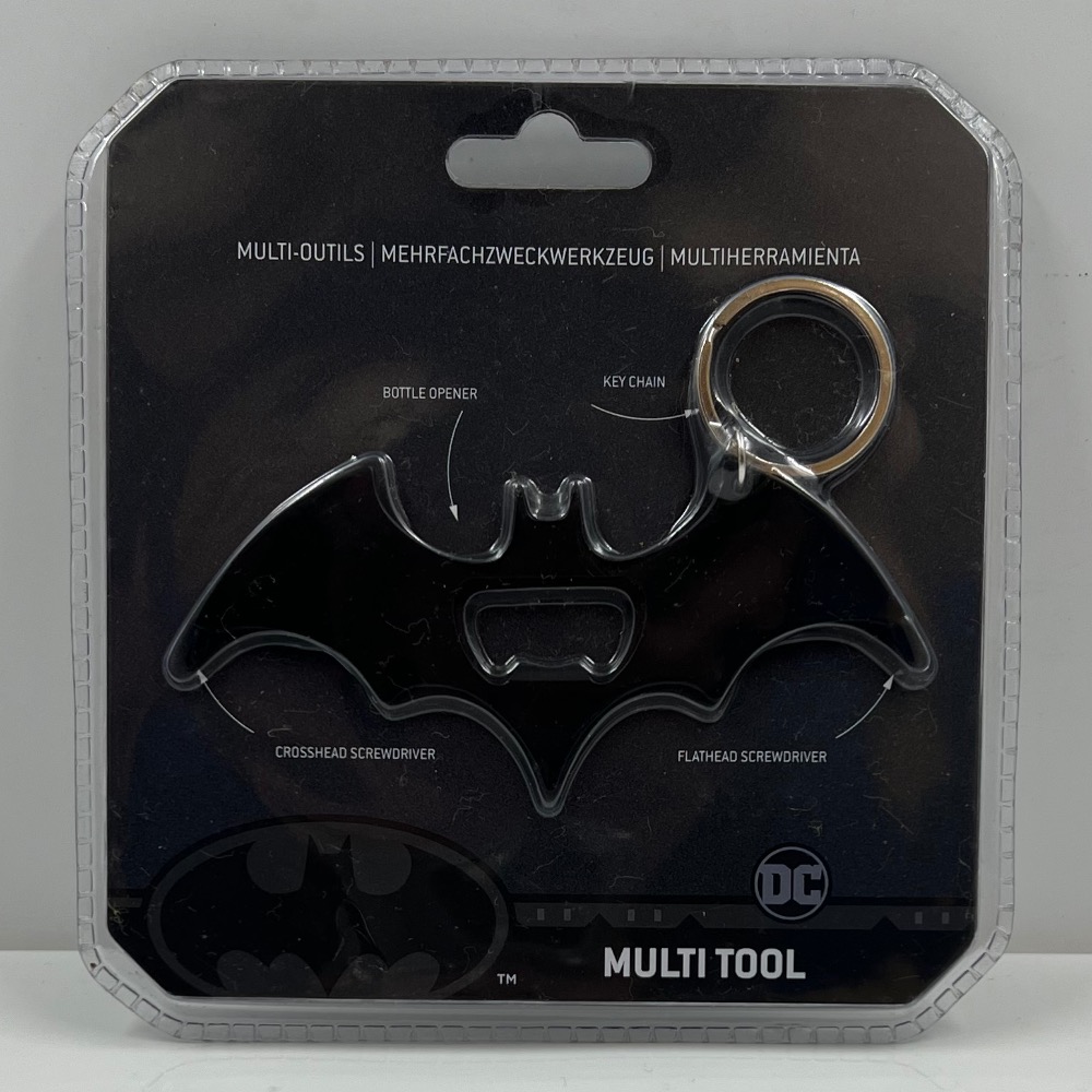New BATMAN KEYCHAIN 3 IN 1 MULTITOOL BAT SIGNAL - Own4Less